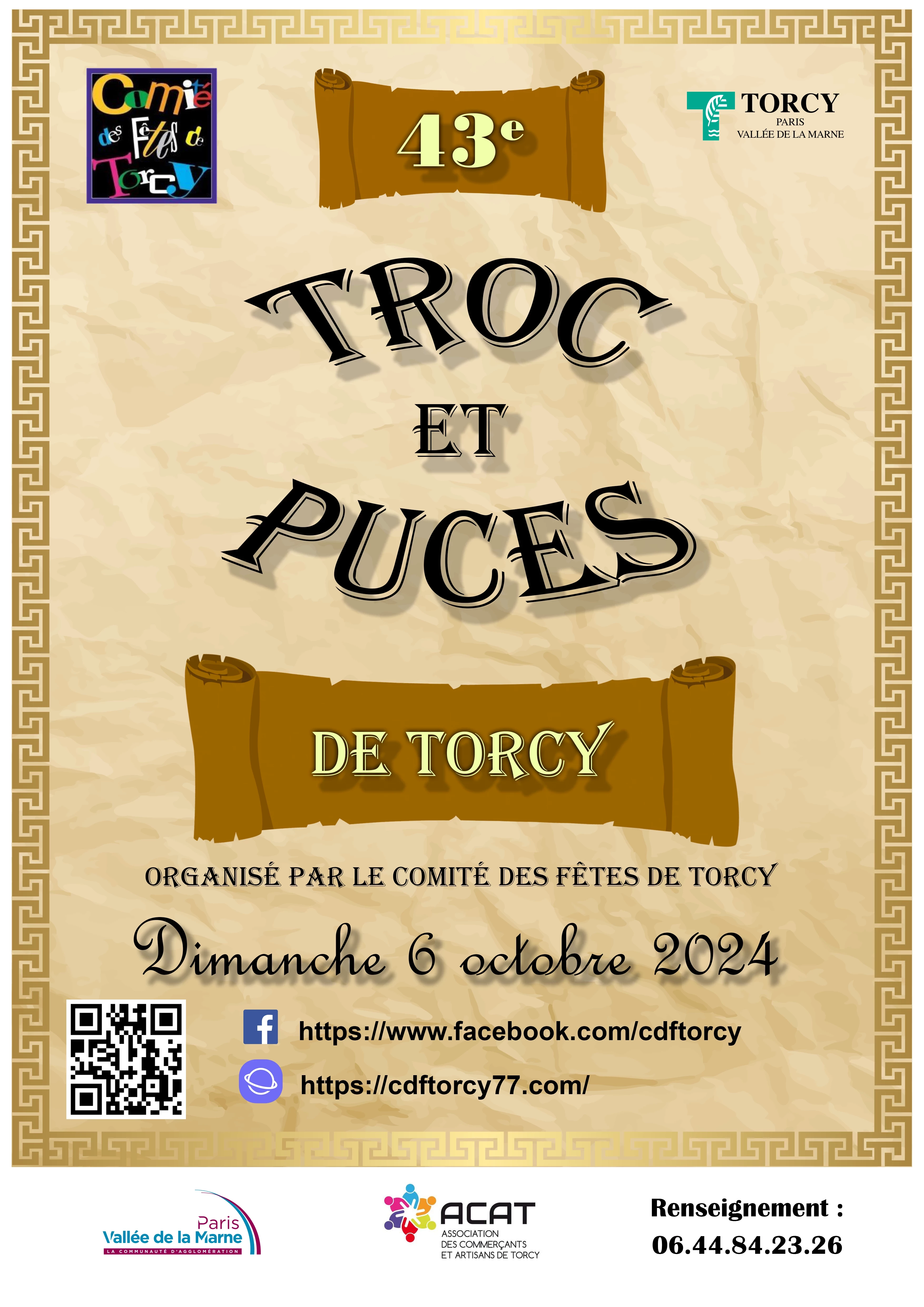 43e troc et puces de torcy à Torcy le 06 oct. 2024